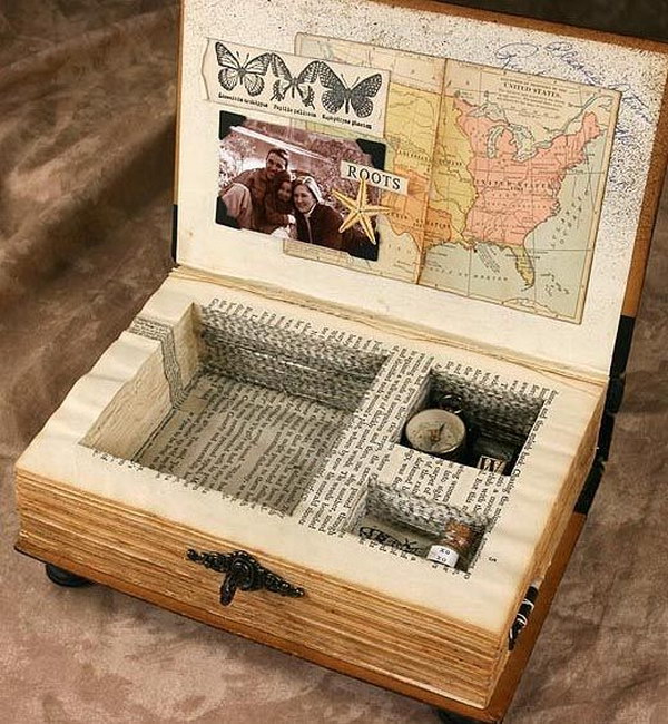 Easy And Beautiful DIY Projects Made With Old Books Noted List